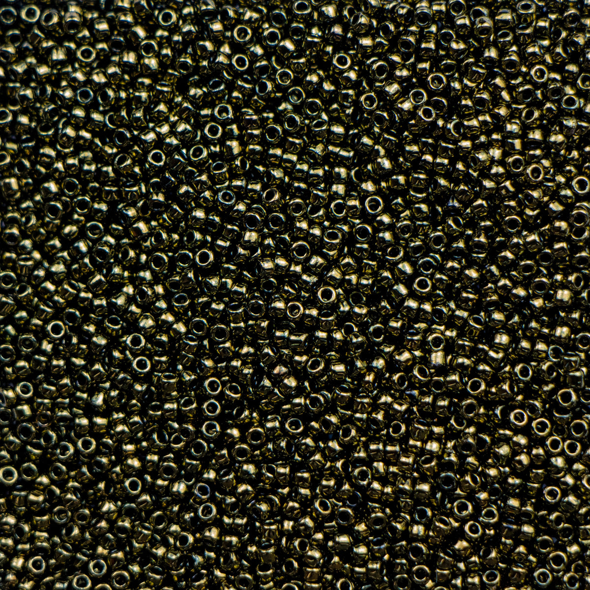 15/0 TOHO Seed Bead - Gold-Lustered Dark Antique Bronze — That Bead Lady