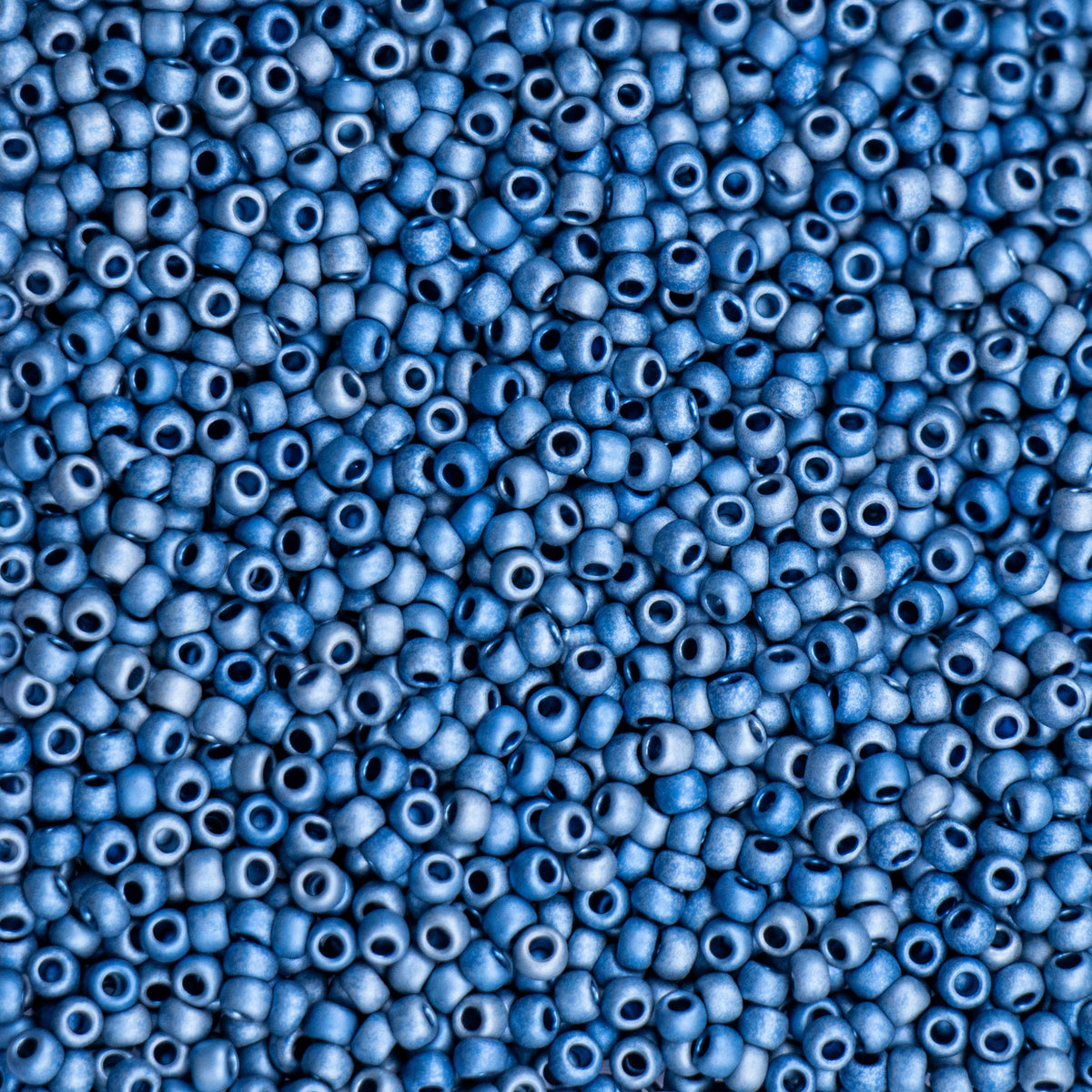 11/0 TOHO Seed Bead - Higher-Metallic Frosted Mediterranean Blue — That ...