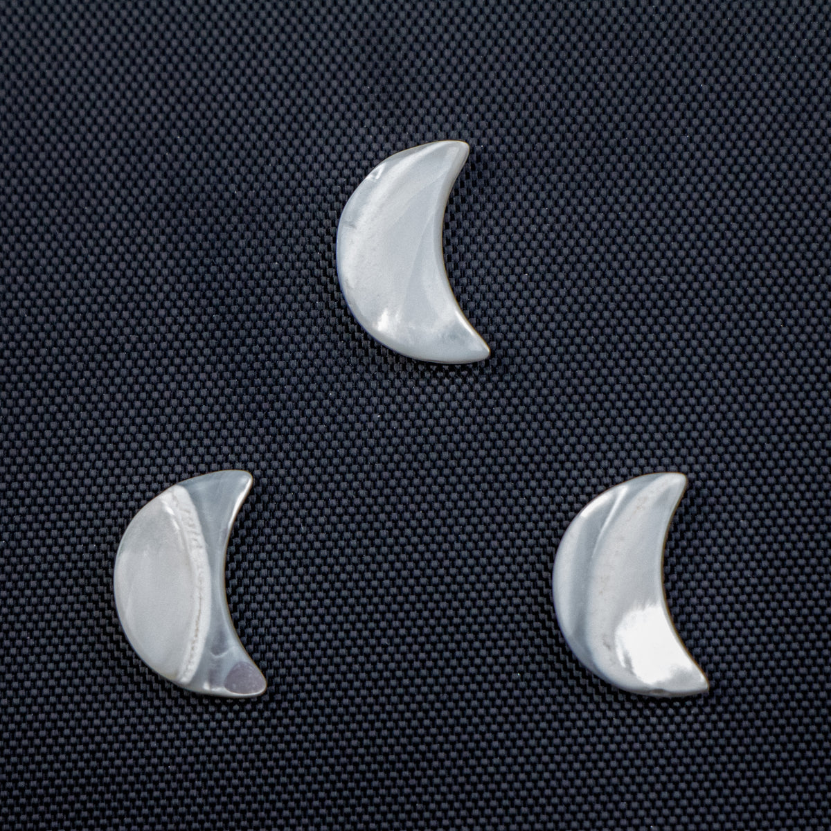 12mm Crescent Moon Beads - Mother of Pearl — That Bead Lady