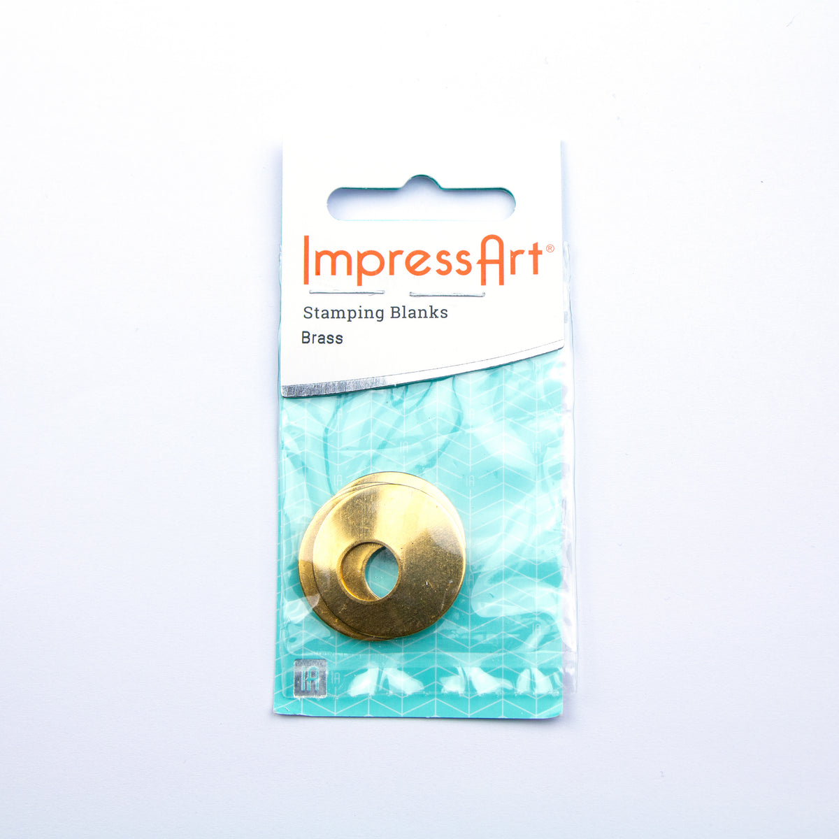 25mm Offset Washer Metal Blank - Brass — That Bead Lady