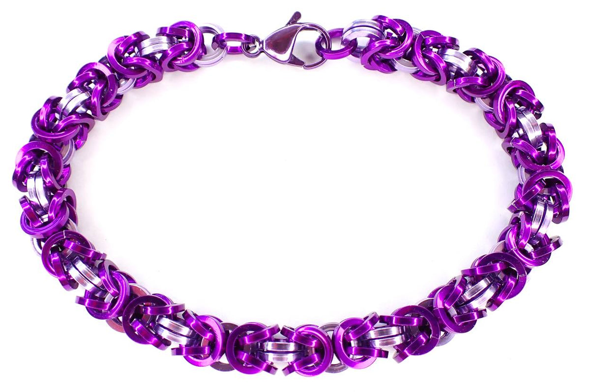 HyperLynks Square Wire Byzantine Bracelet Kit (Violet and Lavender ...
