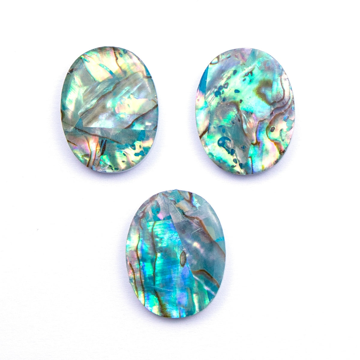 25mm x 19mm Paua Shell Oval Cabochon — That Bead Lady