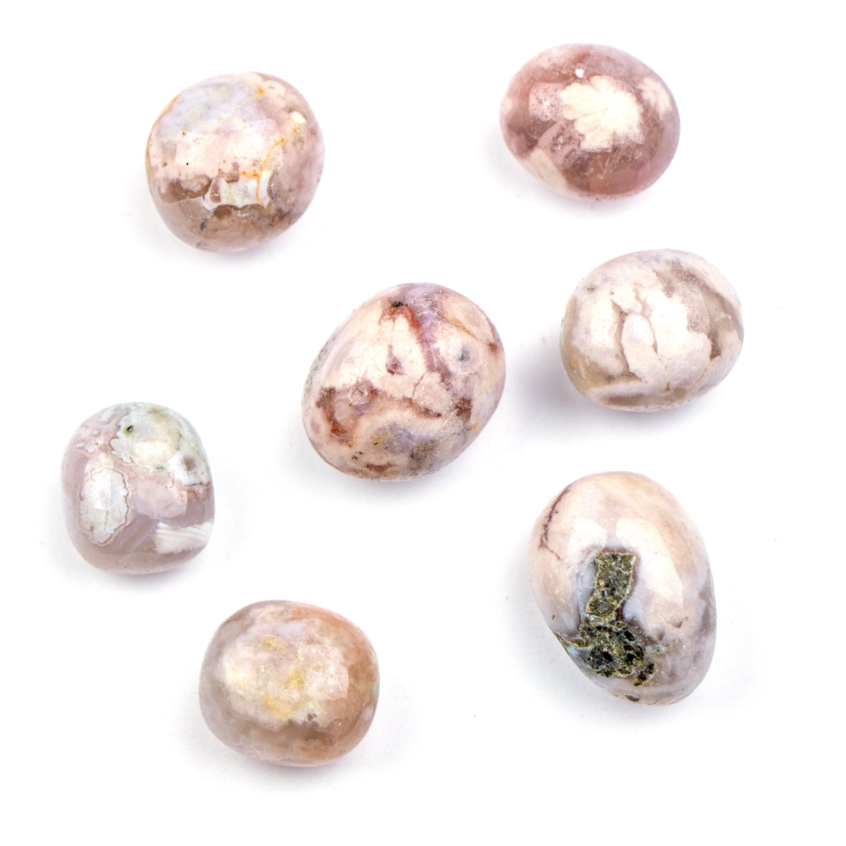 Tumbled Specimen - Flower Agate — That Bead Lady