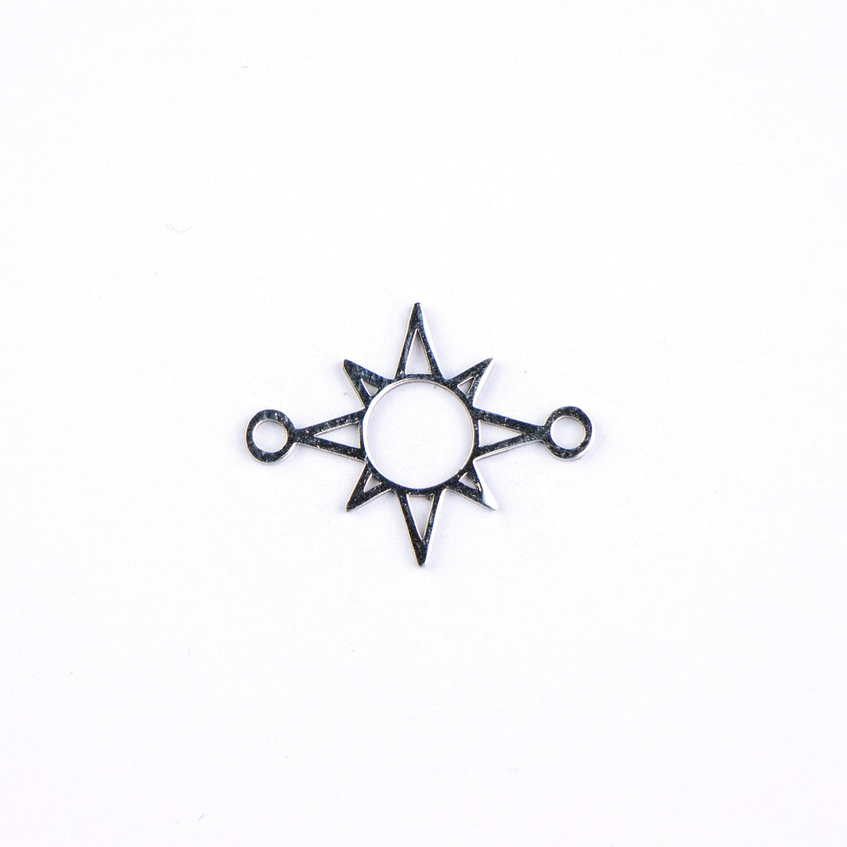 16mm x 21mm Open Sun Link - Stainless Steel — That Bead Lady